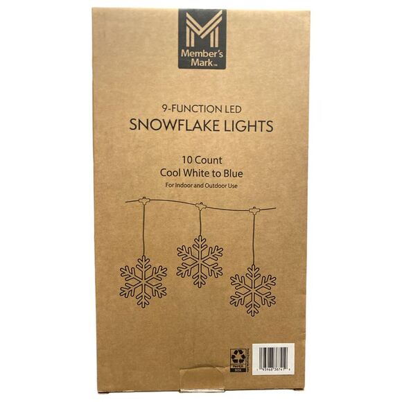 Member's Mark | Holiday | Members Mark Ct Led Snowflake Lights 18 Cool ...